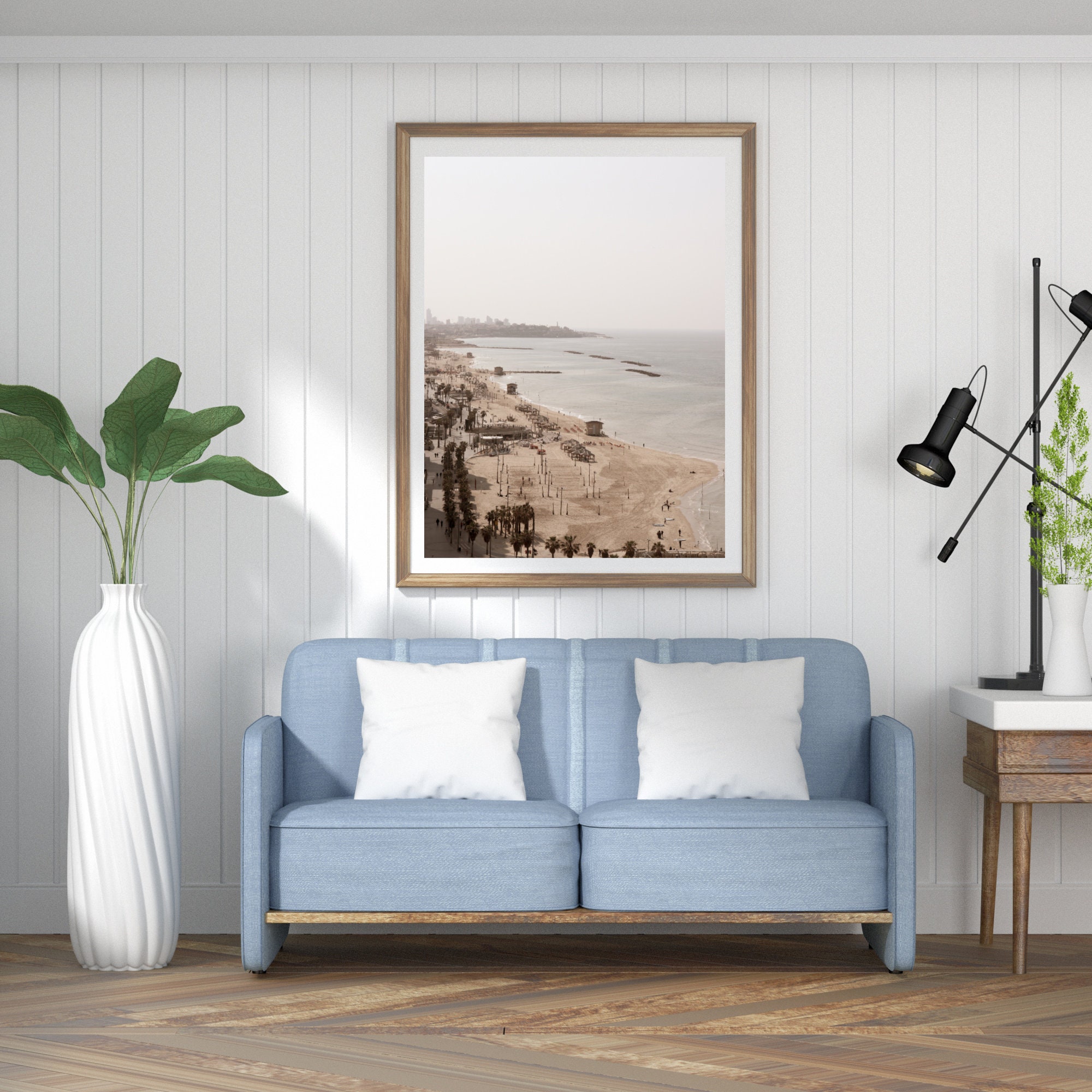 Tel Aviv Beach Print, Printable Wall Art, Israel Landscape, Digital ...