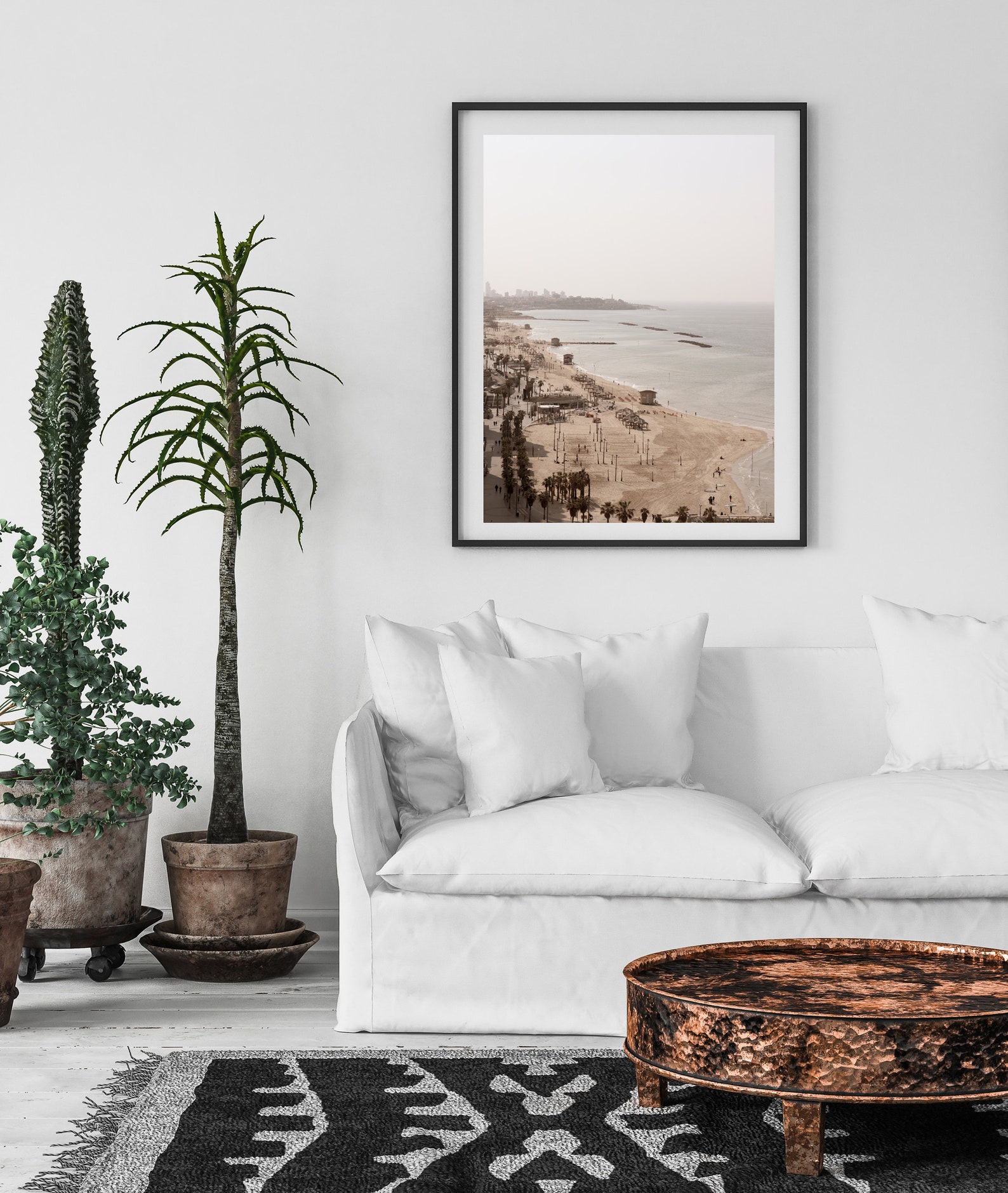 Tel Aviv Beach Print, Printable Wall Art, Israel Landscape, Digital ...