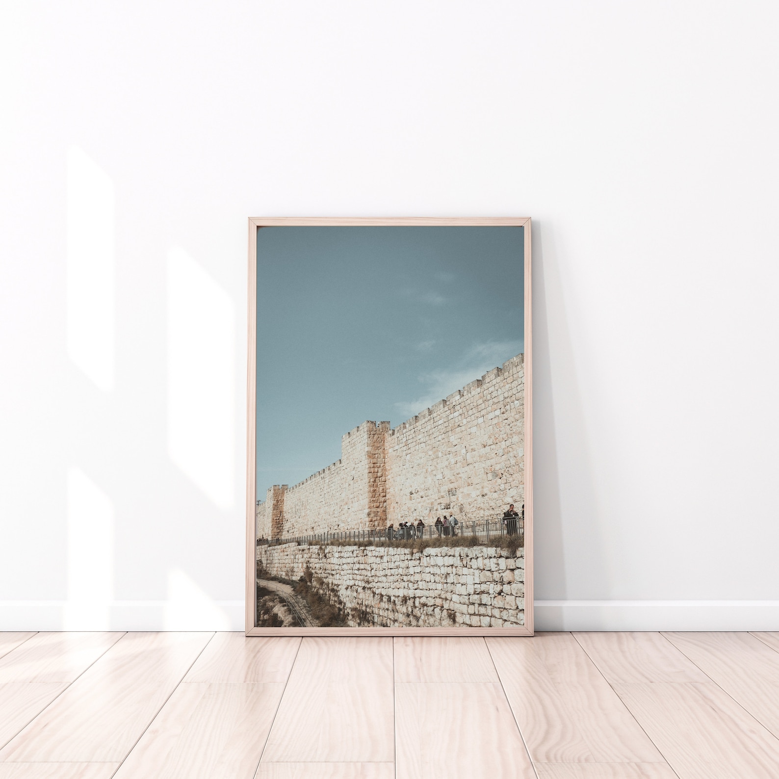 Jerusalem Print Blue Sky Jerusalem Wall Poster Holy Land | Etsy