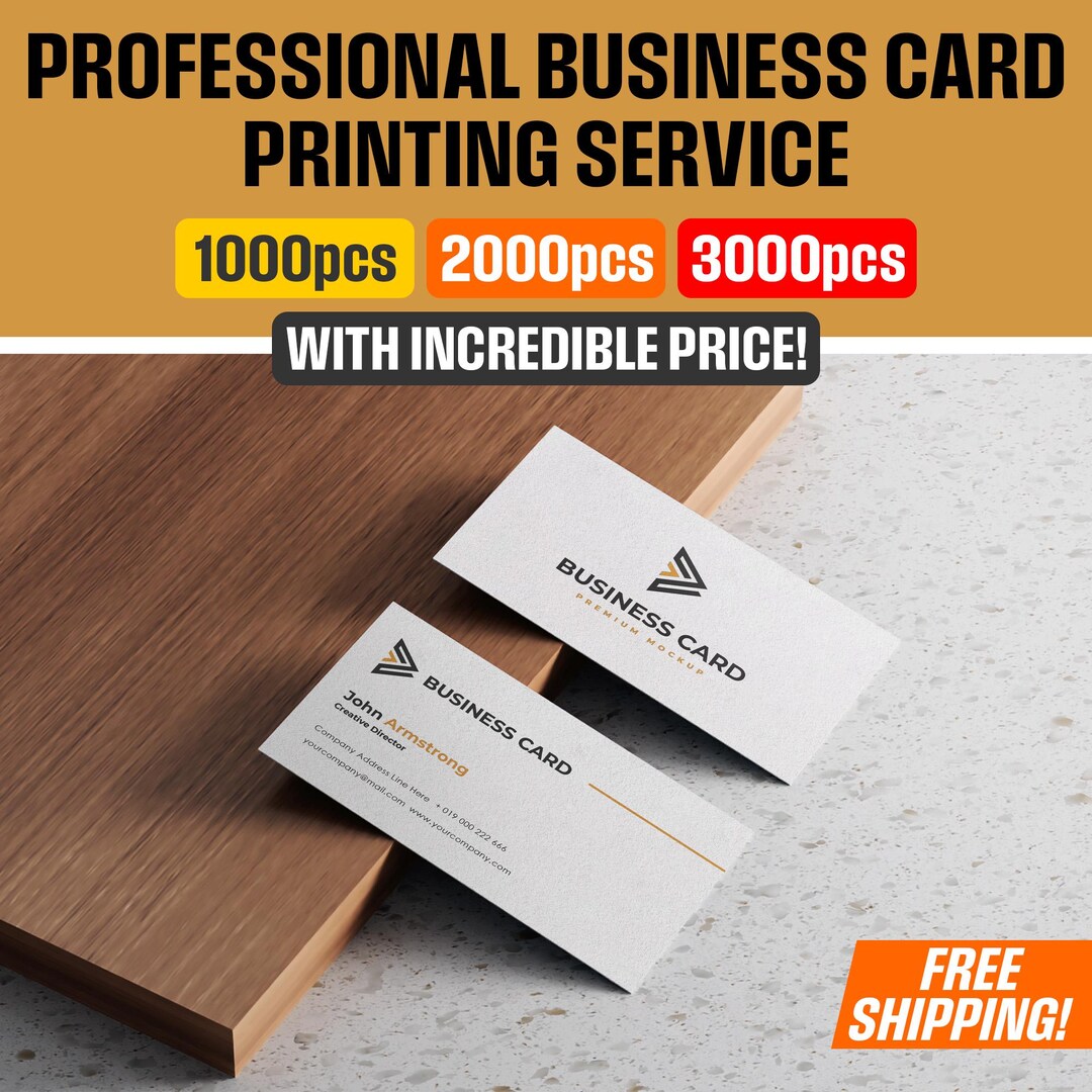 Professional Business Card Printing Service Printed Business Card ...