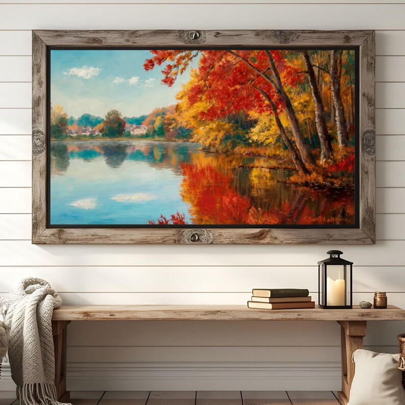 Autumn Frame TV Art Bundle of 20 - Fall Landscape Digital Rustic ...