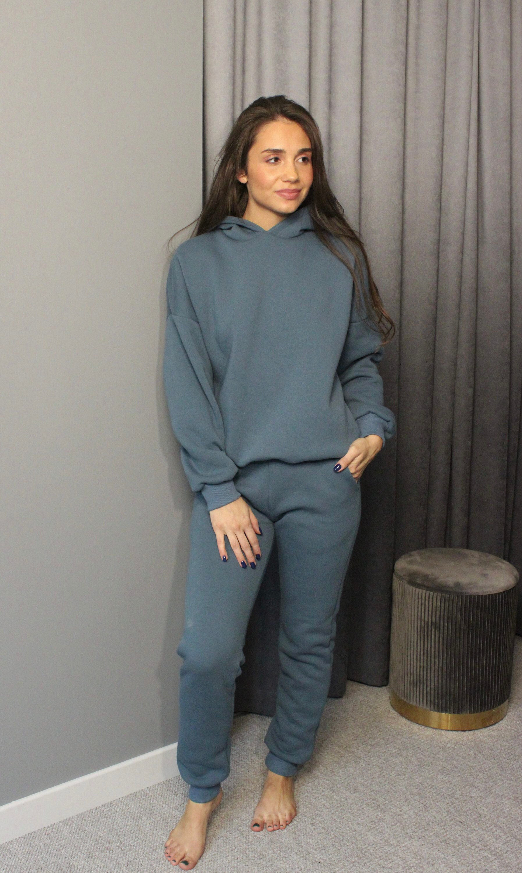Soft Cotton Tracksuit, Sweatpant, Streetwear, Lounge Set, Two Piece Set ...
