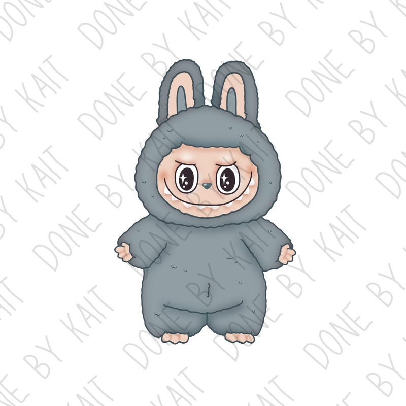 Labubu Have a Seat Box Template - Etsy