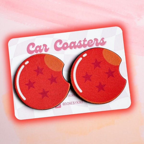 Dragon Ball Car Coaster - Etsy