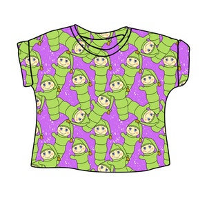 GLO WORMS Seamless Digital Pattern, Fabric, Paper, Scrap Book, Wrapping ...