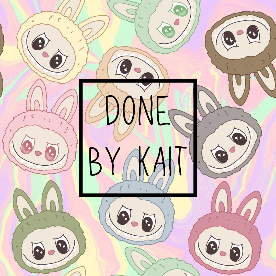 LABUBU #2 - Seamless Digital Pattern - Etsy