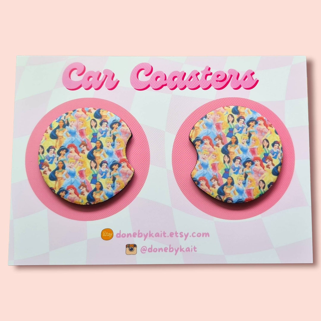 Disney Princess Car Coaster - Etsy