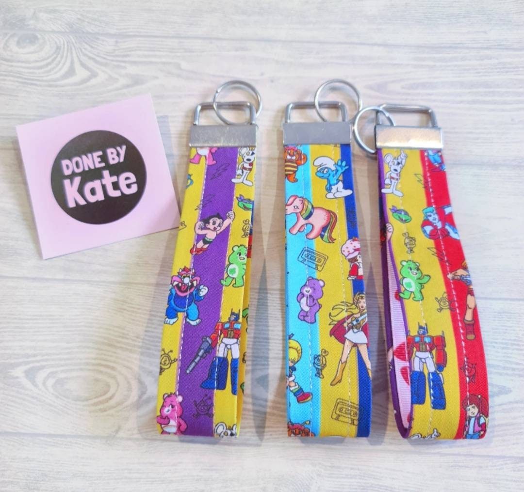 80s Favourites Key Fob / Key Chain / Key Lanyard / Key Wristlets / Key ...