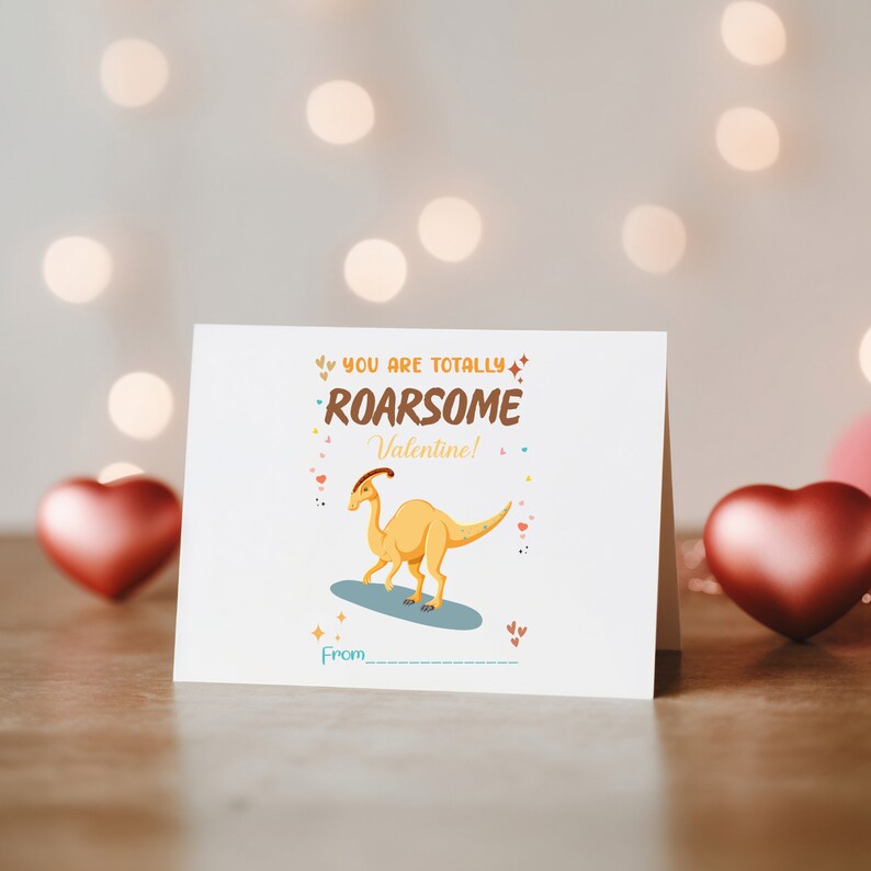 Printable Dinosaur Valentine Cards, Classroom Valentines Day Cards ...