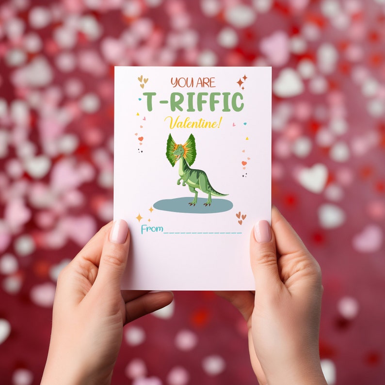 Printable Dinosaur Valentine Cards, Classroom Valentines Day Cards ...