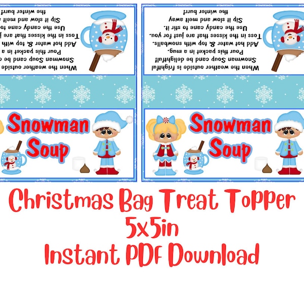 Snowman Soup - Etsy