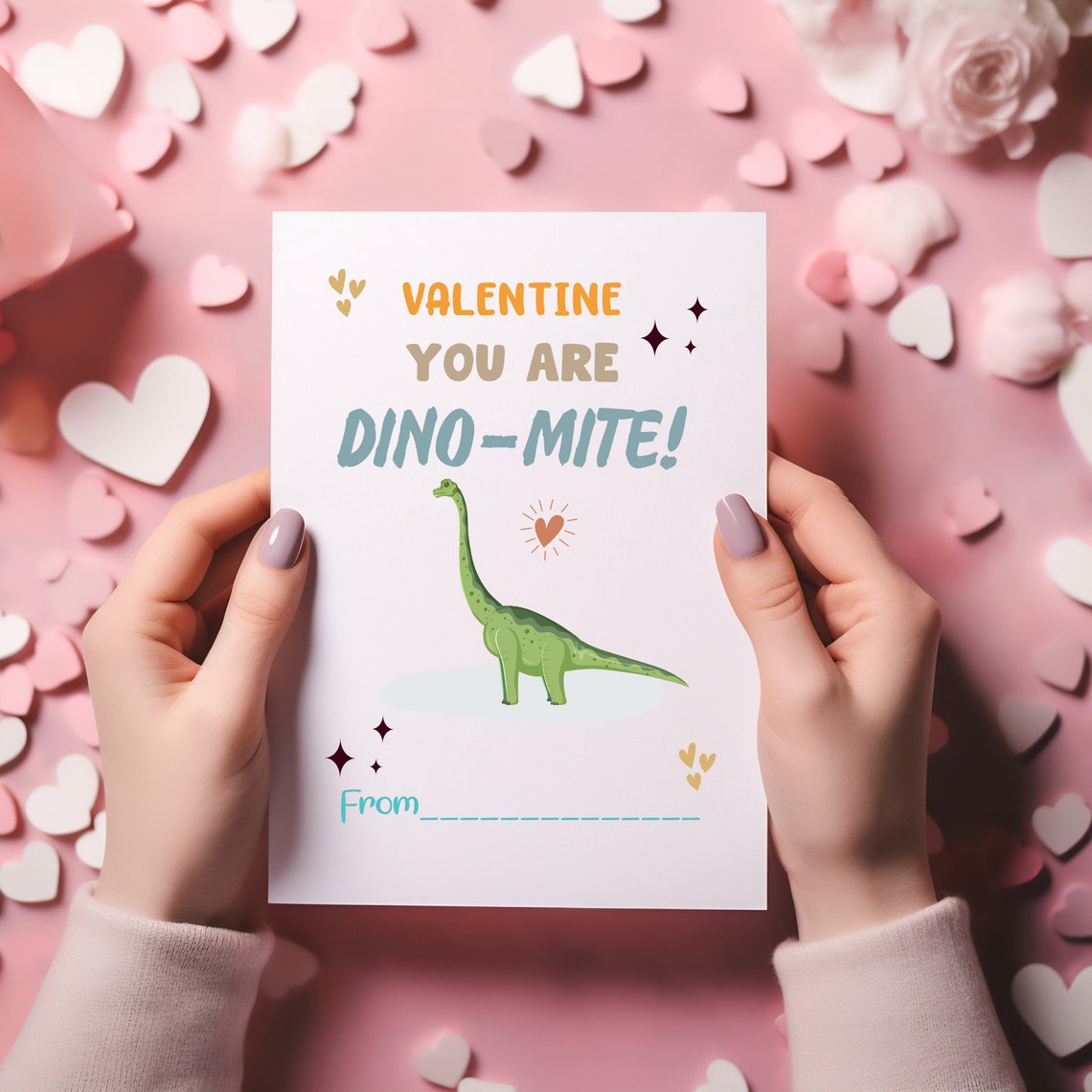 Printable Dinosaur Valentine Cards, Classroom Valentines Day Cards ...