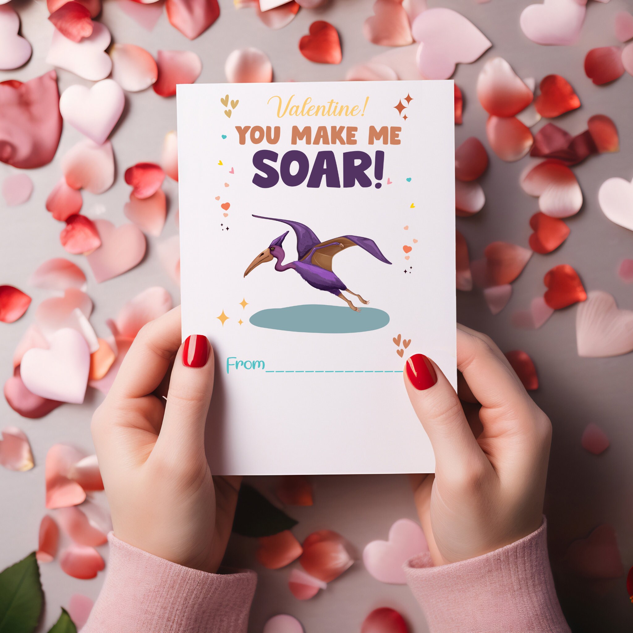 Printable Dinosaur Valentine Cards, Classroom Valentines Day Cards ...