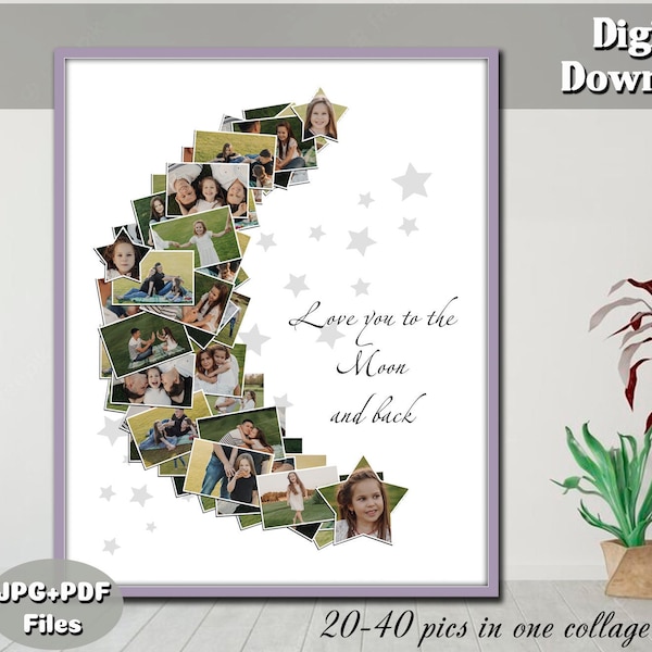 Moon Photo Collage - Etsy