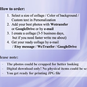 Custom Text Photo Collage, Personalized Photo Collage, Any Custom Word ...