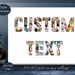 Custom Text Photo Collage, Personalized Photo Collage, Any Custom Word ...