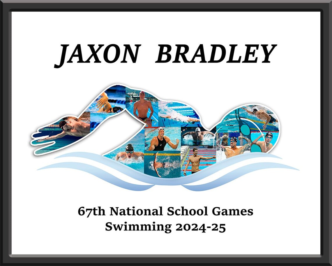 Swimmer Photo Collage Swimming Senior Night Sport Collage Gift Coach ...