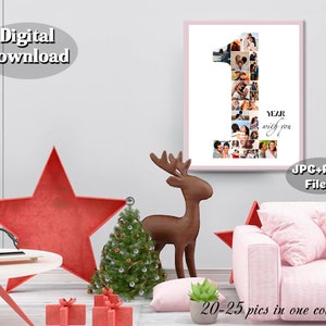 1st Anniversary Collage, Anniversary Gift Collage, First Anniversary ...