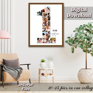 1st Anniversary Collage, Anniversary Gift Collage, First Anniversary ...