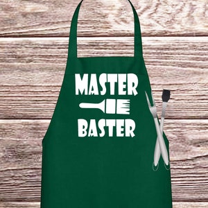 Master Baster Grilling Apron for Him, Funny Apron for Men, Dad Grill ...