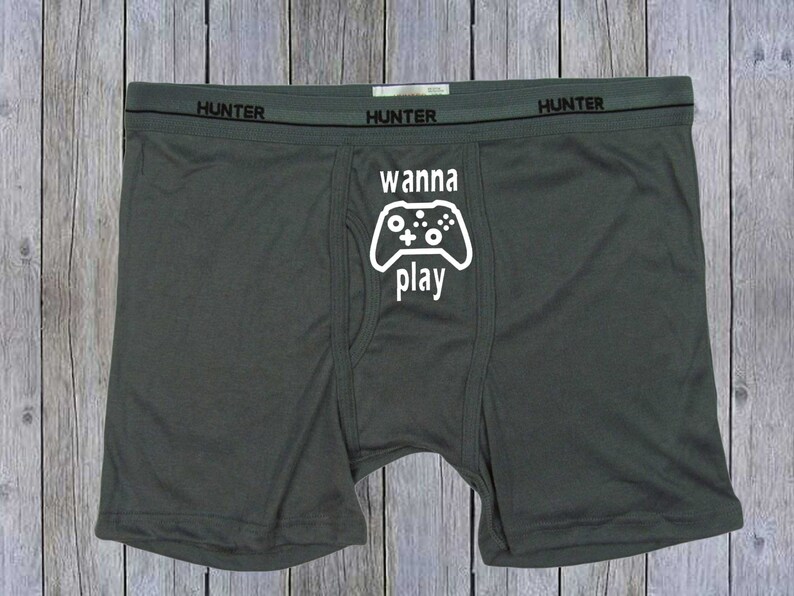 Xbox Playstation gamer boxer brief wanna play joystick boxer | Etsy