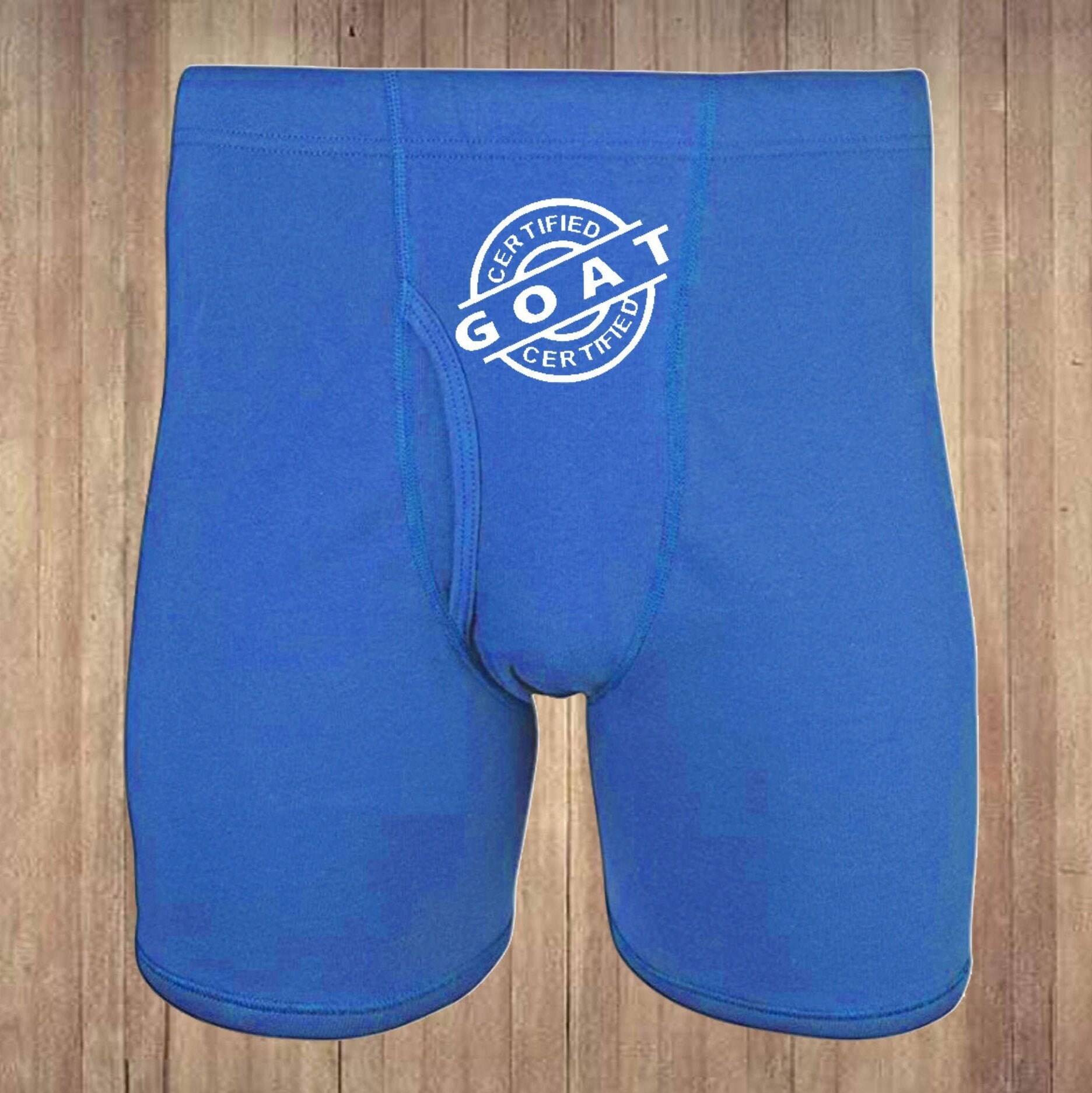 Naughty gift for him, certified goat boxer briefs for man, hilarious ...