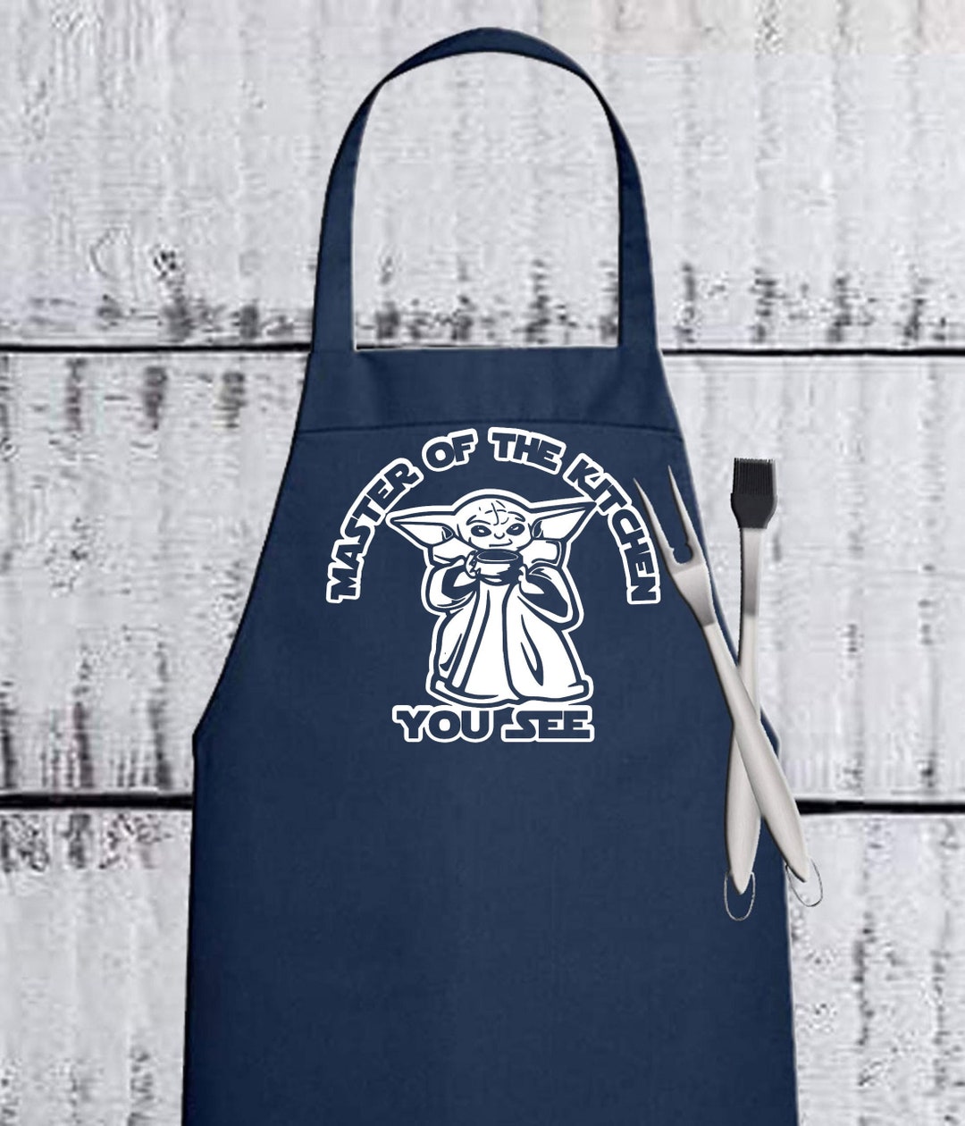 Baby Yoda Apron, Master of the Kitchen, Star Wars Mandalorian Gift - Etsy
