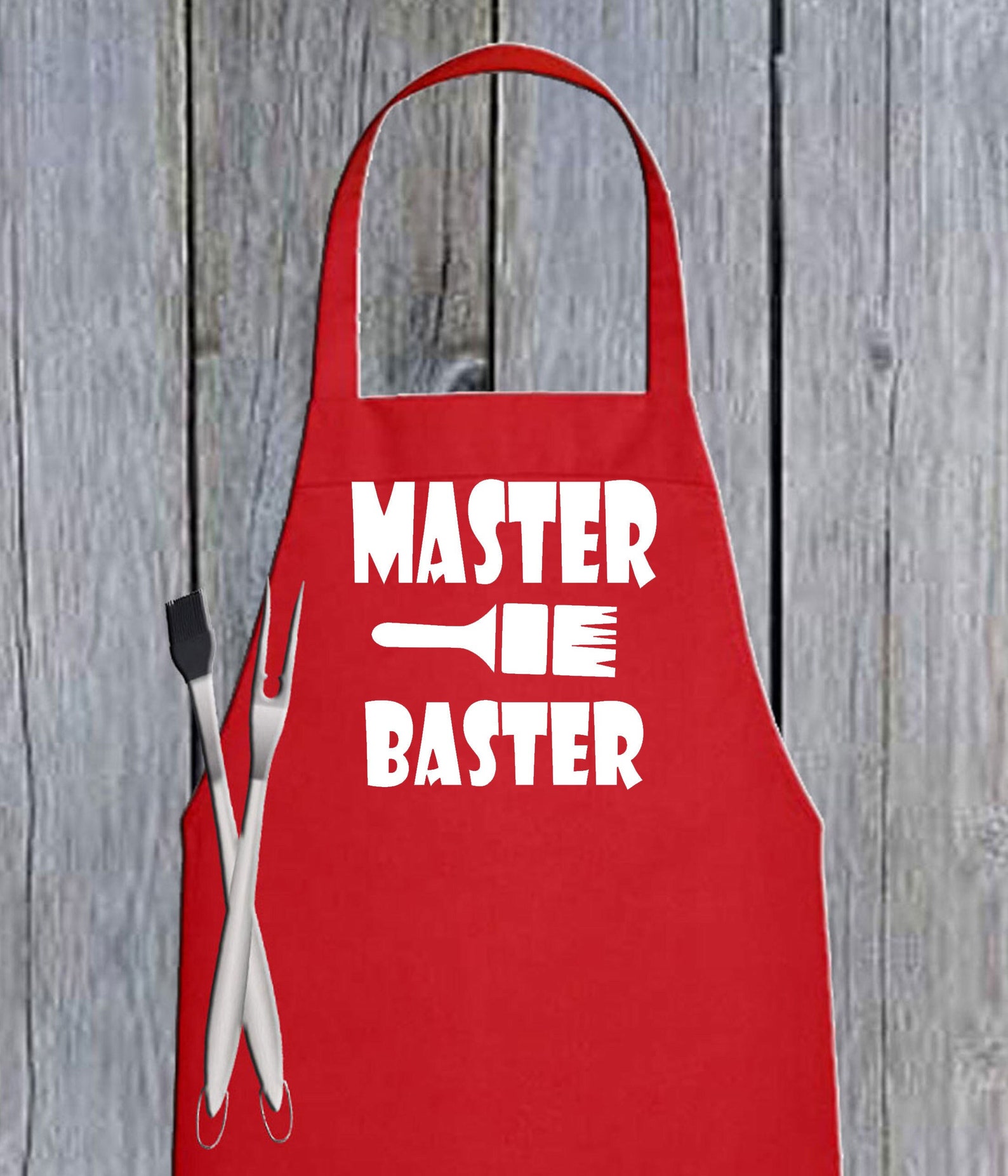 Master Baster Grilling Apron for Him Funny Apron for Men Dad - Etsy