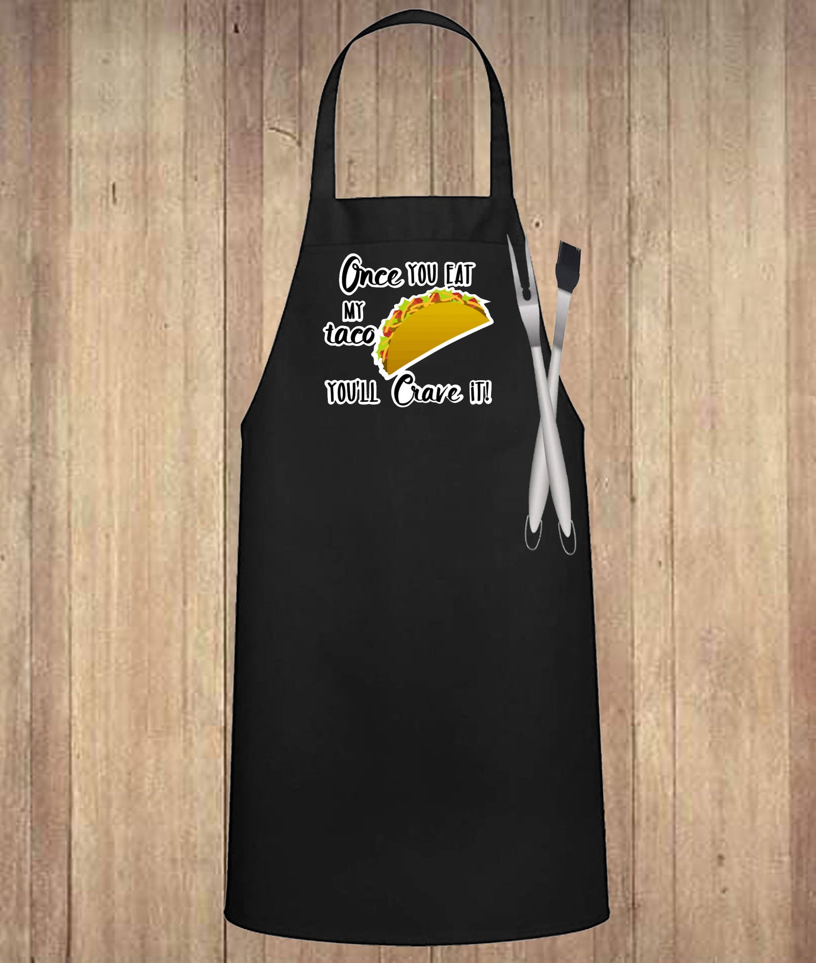 Womens Hilarious Apron Eat My Taco Rude Kitchen Apron Crave - Etsy