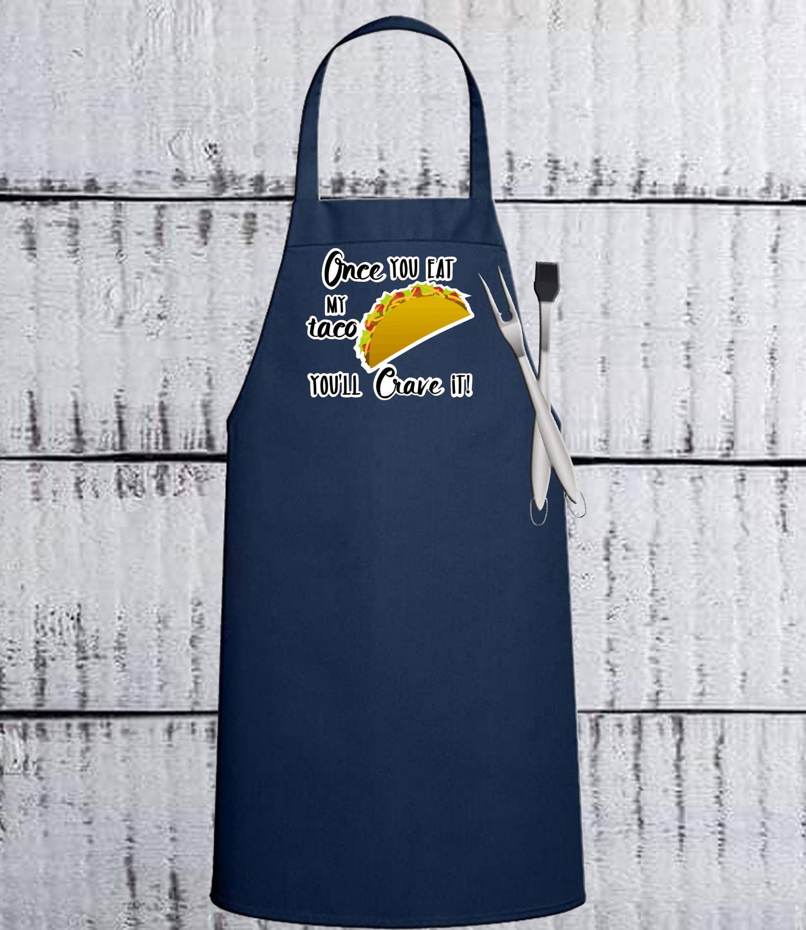 Womens Hilarious Apron Eat My Taco Rude Kitchen Apron Crave - Etsy
