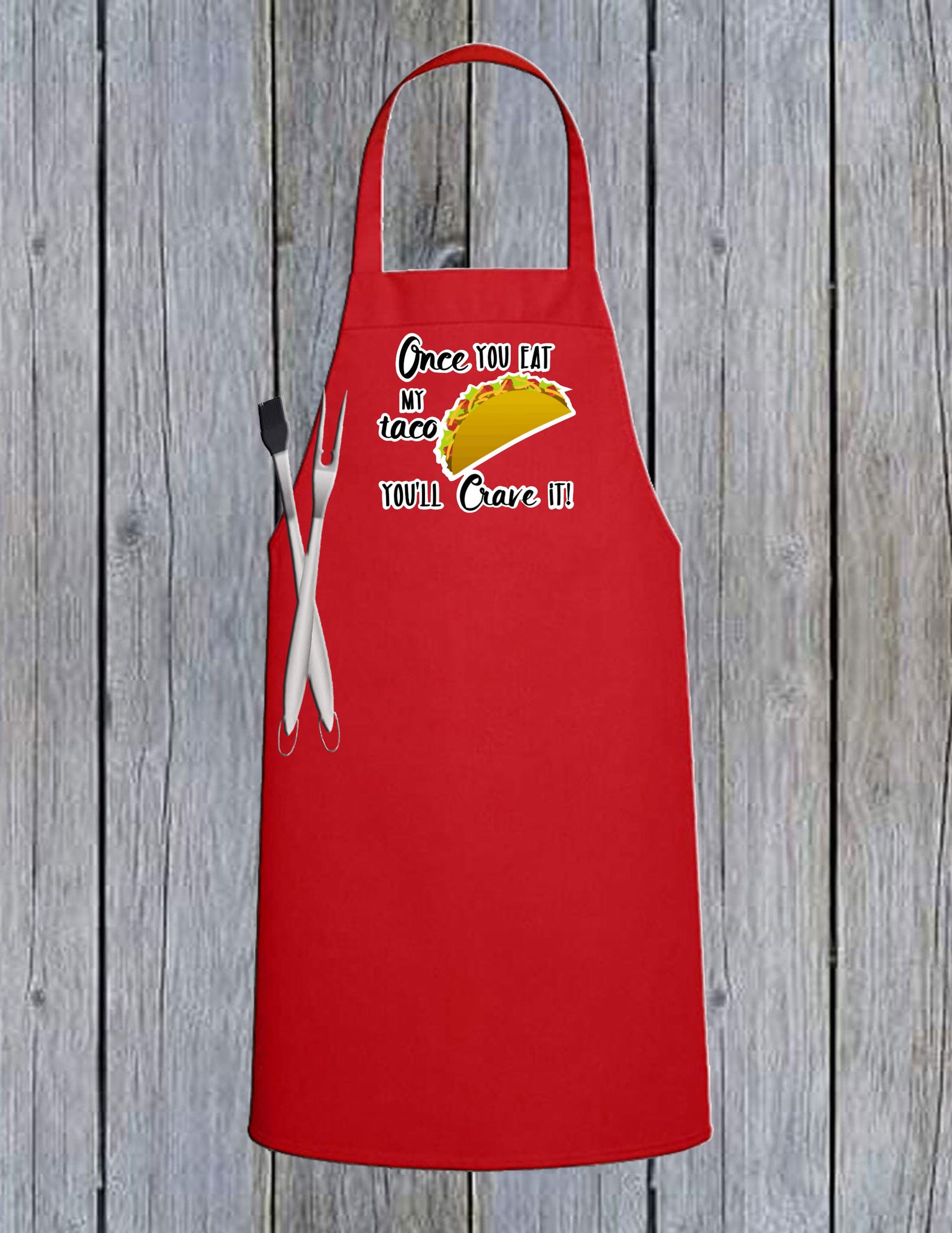 Womens Hilarious Apron Eat My Taco Rude Kitchen Apron Crave - Etsy