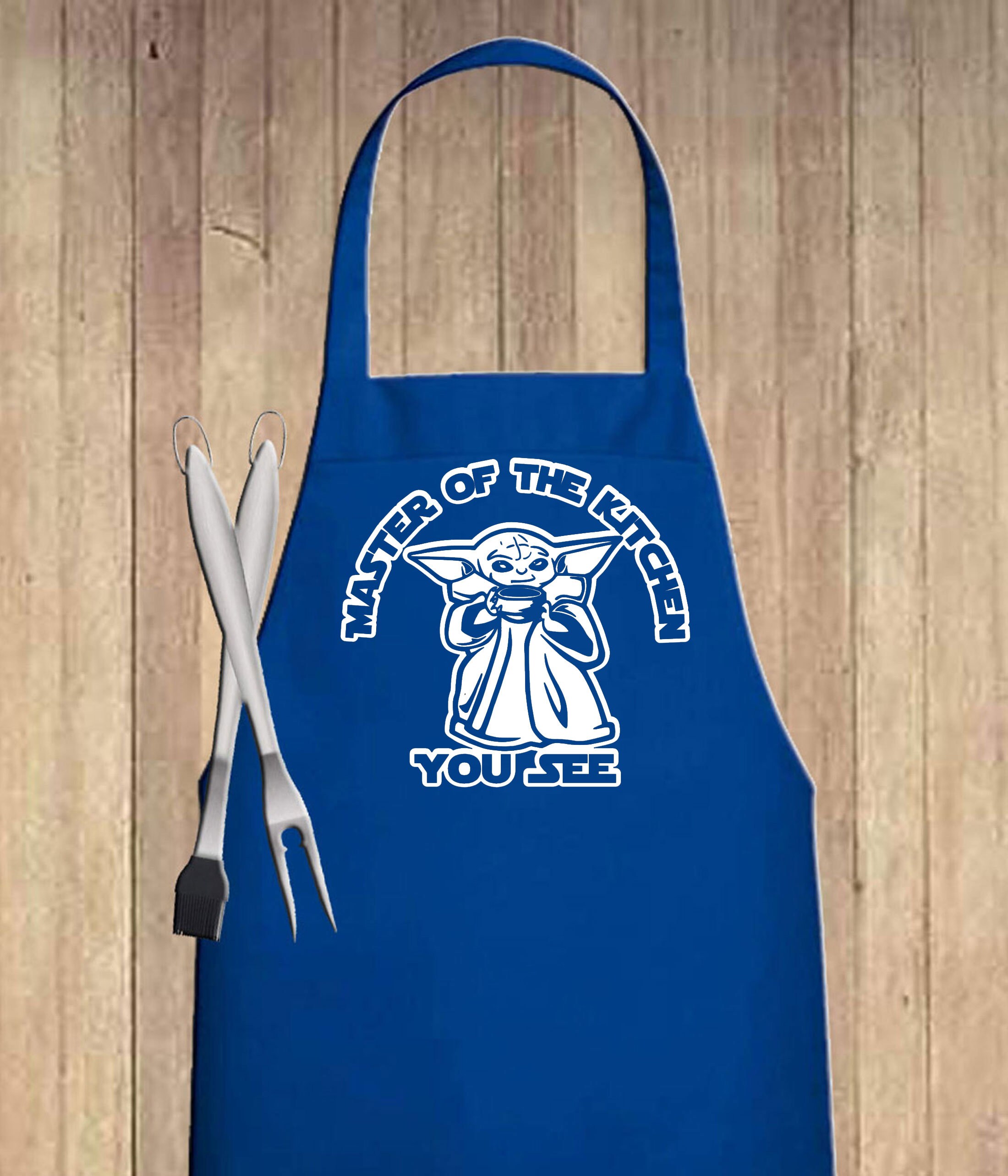 Baby Yoda Apron, Master of the Kitchen, Star Wars Mandalorian Gift - Etsy