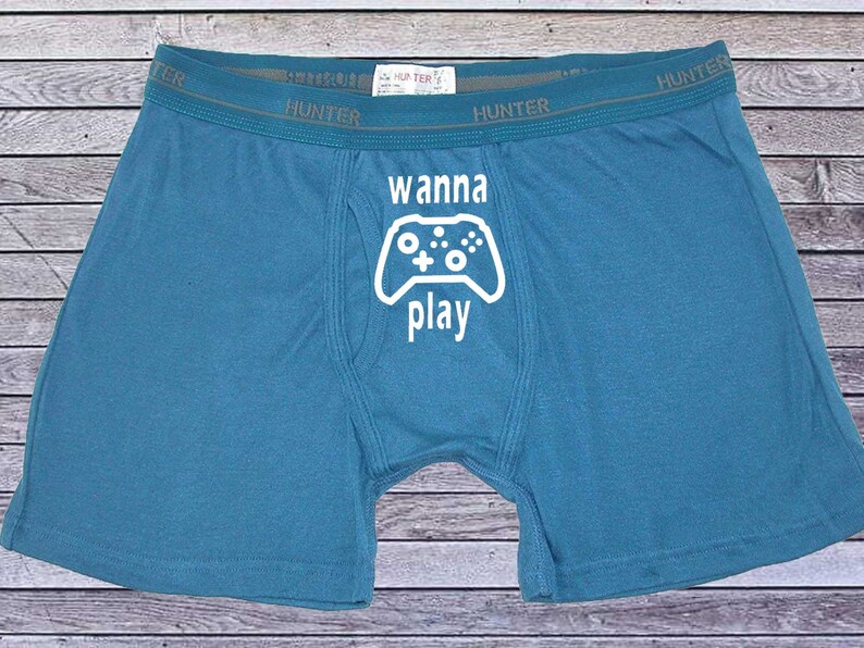 Xbox Playstation gamer boxer brief wanna play joystick boxer | Etsy