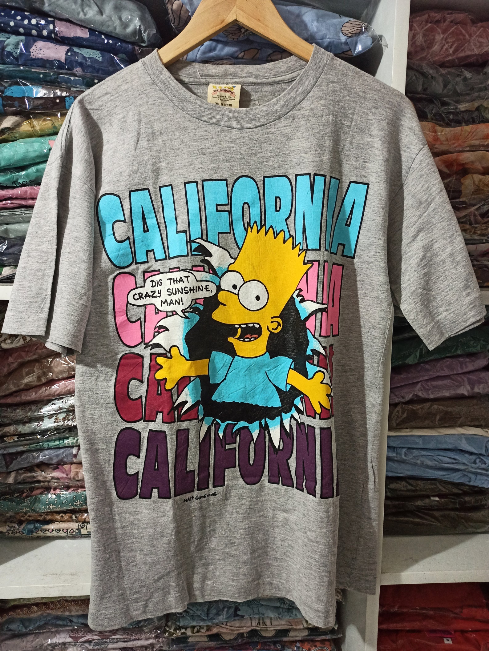 Vintage 90s Bart Simpson California the Simpsons Tee - Etsy Norway
