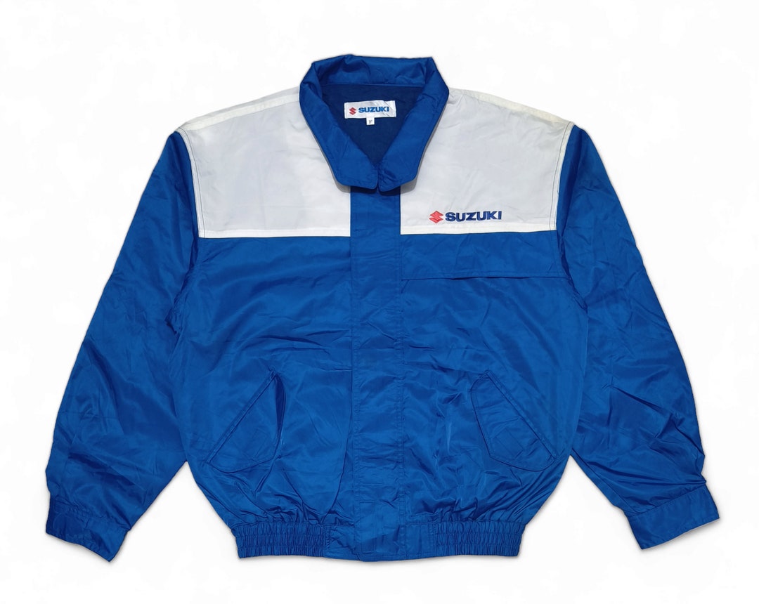 Vintage 90s Suzuki Original Apparel Windbreaker Nylon Jacket JDM Racing ...