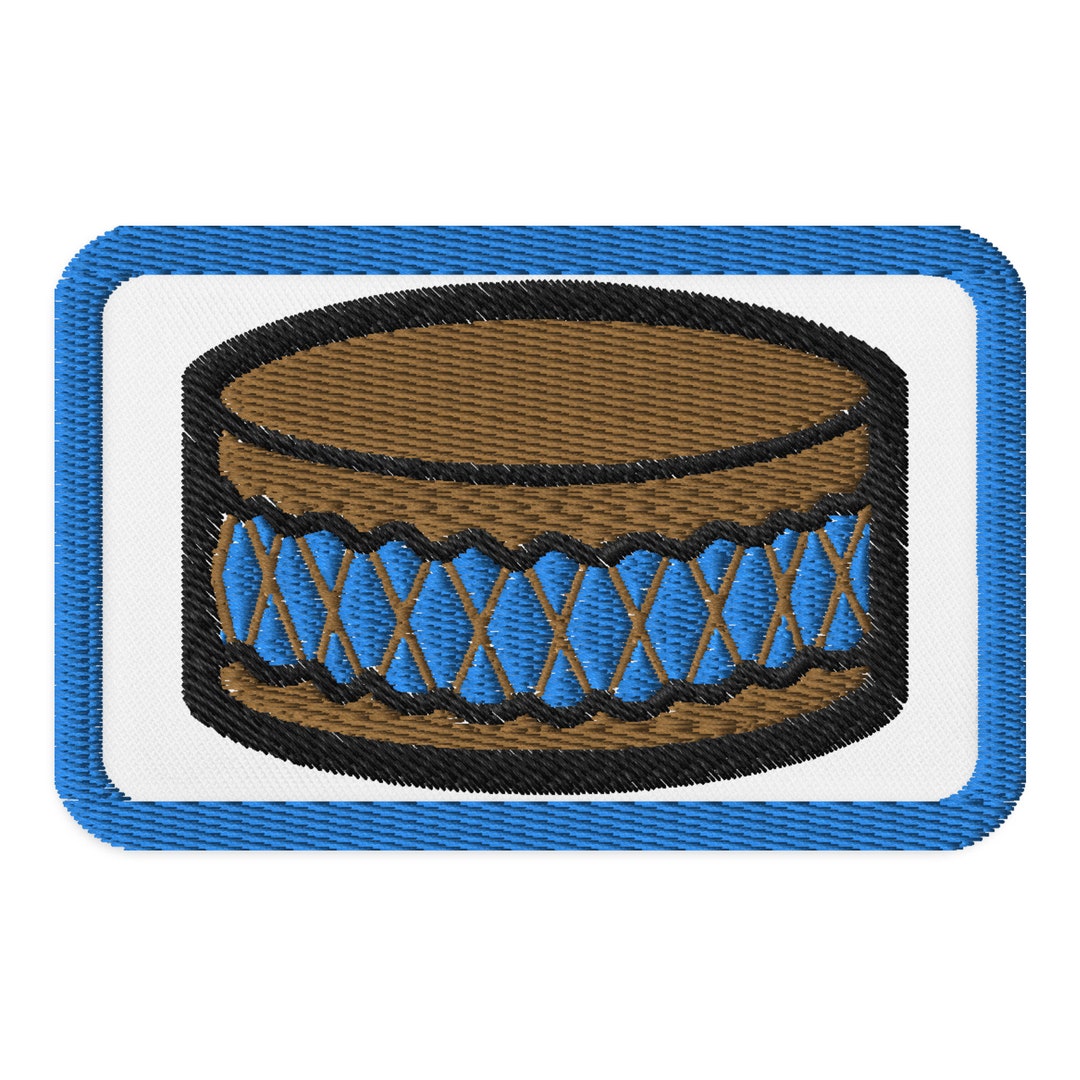 Blue Pow Wow Drum Embroidered Patches - Etsy