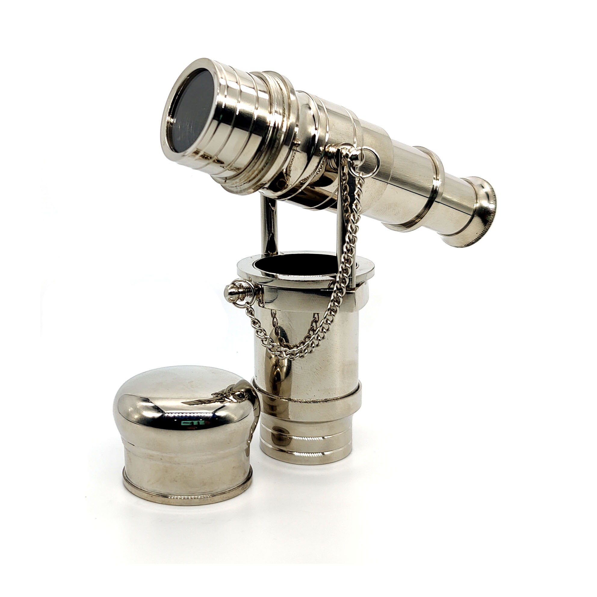 Brass Telescope Walking Stick Antique Finish Costume Wooden - Etsy