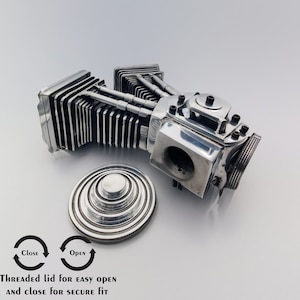 Twin Engine Memorial Keepsake Urn - Tribute for Bike Lovers ...