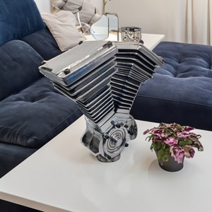 Twin Engine Memorial Keepsake Urn - Tribute for Bike Lovers ...