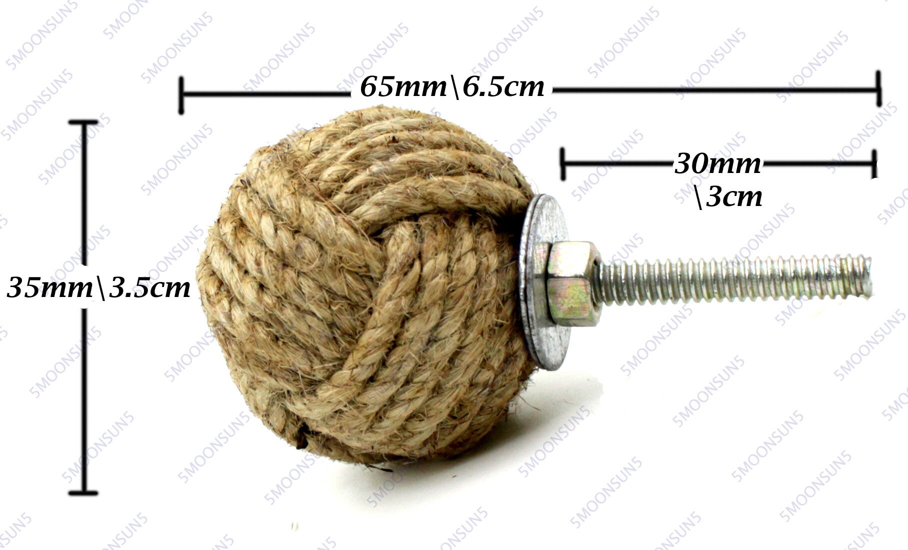 5moonsun5's Jute Rope Knobs Drawer Pulls for Cabinets | Etsy