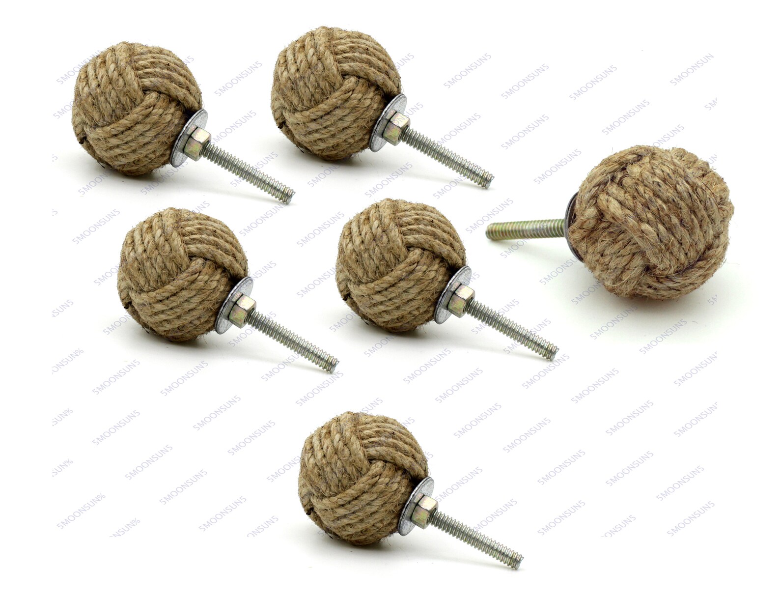 5moonsun5's Jute Rope Knobs Drawer Pulls for Cabinets | Etsy