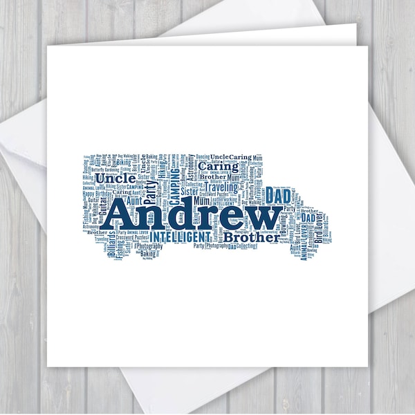 Truck Driver Birthday Card - Etsy