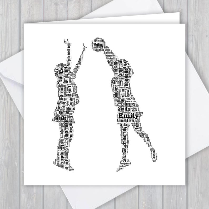 Netball Word Art Card: Personalized Keepsake Greeting - Etsy Australia