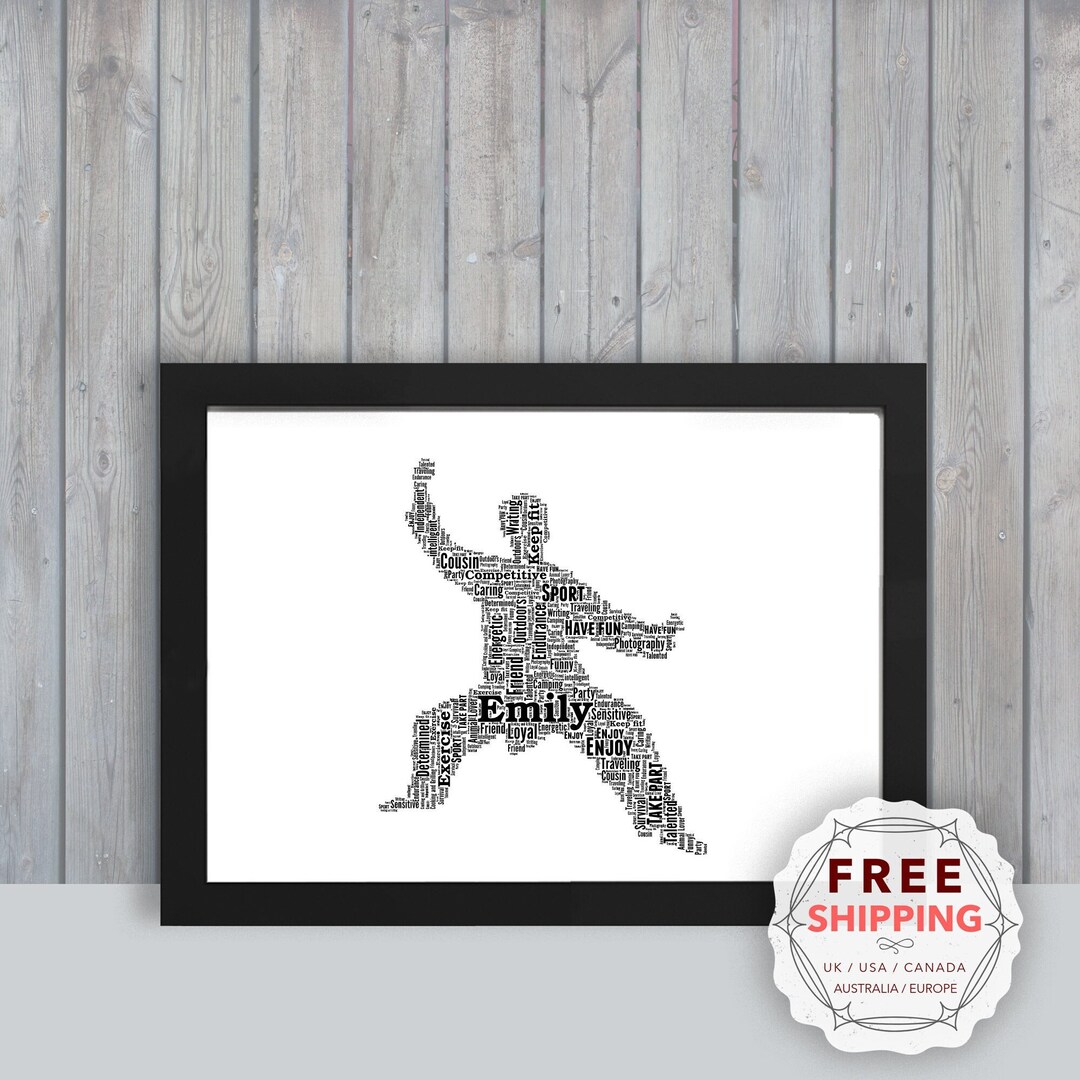 Personalized Tai Chi Word Art Gift: Unique Framed Keepsake Spo056 - Etsy