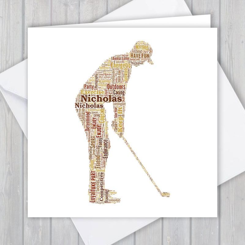 Handmade Golf Card - Etsy