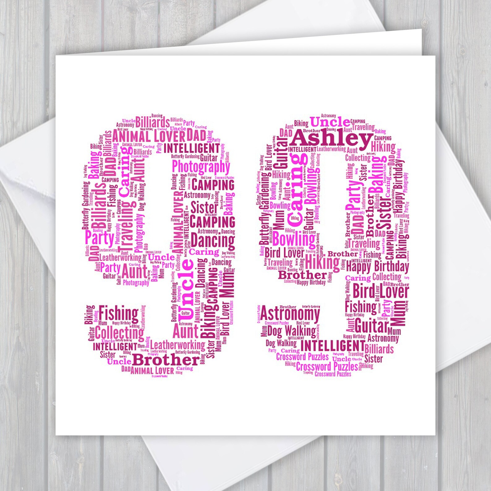 Personalised 99th Birthday Greeting Card Unique Anniversary - Etsy UK