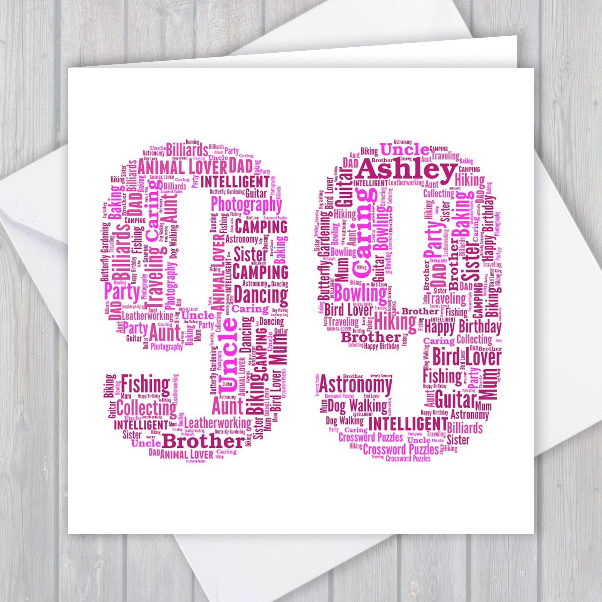 Personalised 99th Birthday Greeting Card Unique Anniversary - Etsy UK