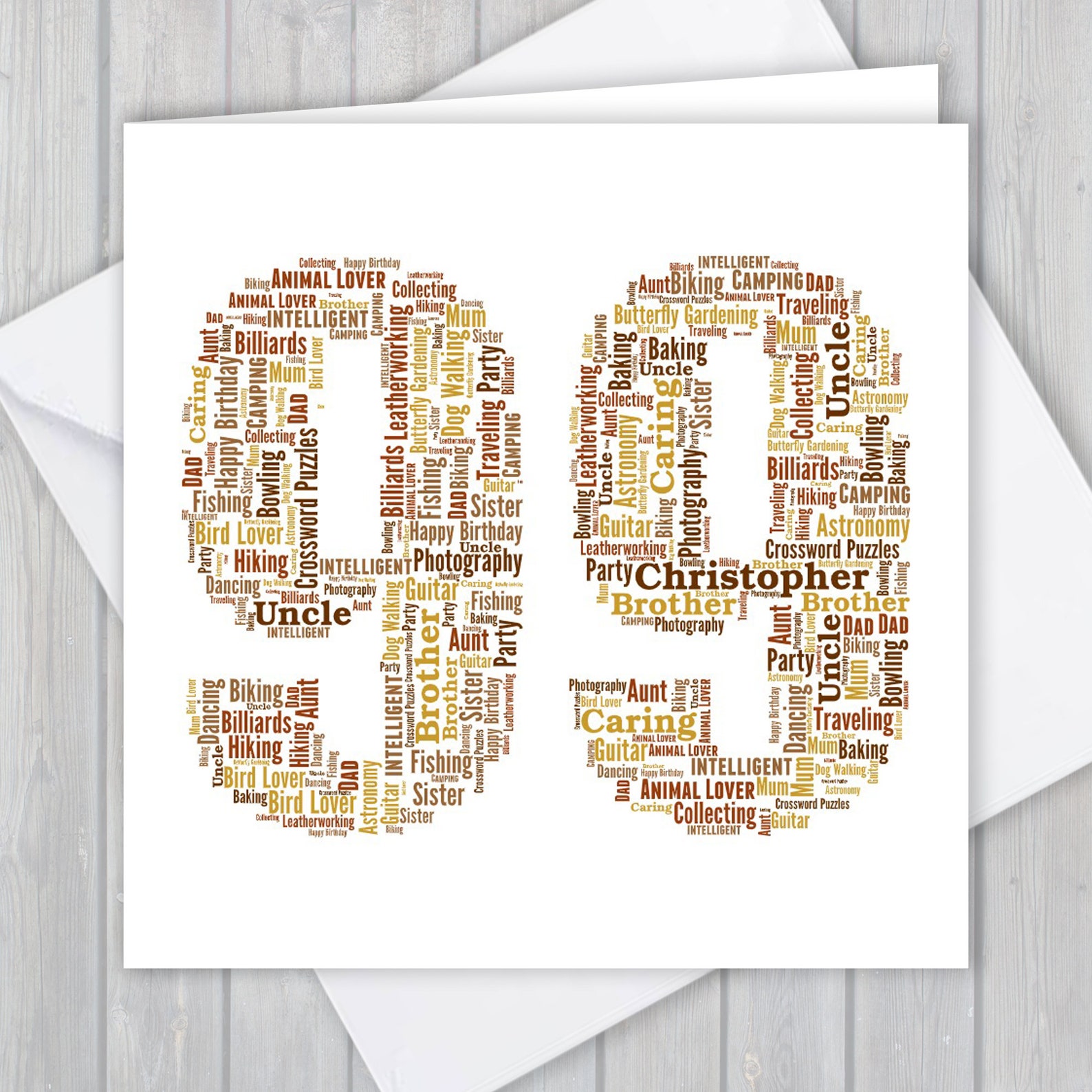Personalised 99th Birthday Greeting Card Unique Anniversary - Etsy UK
