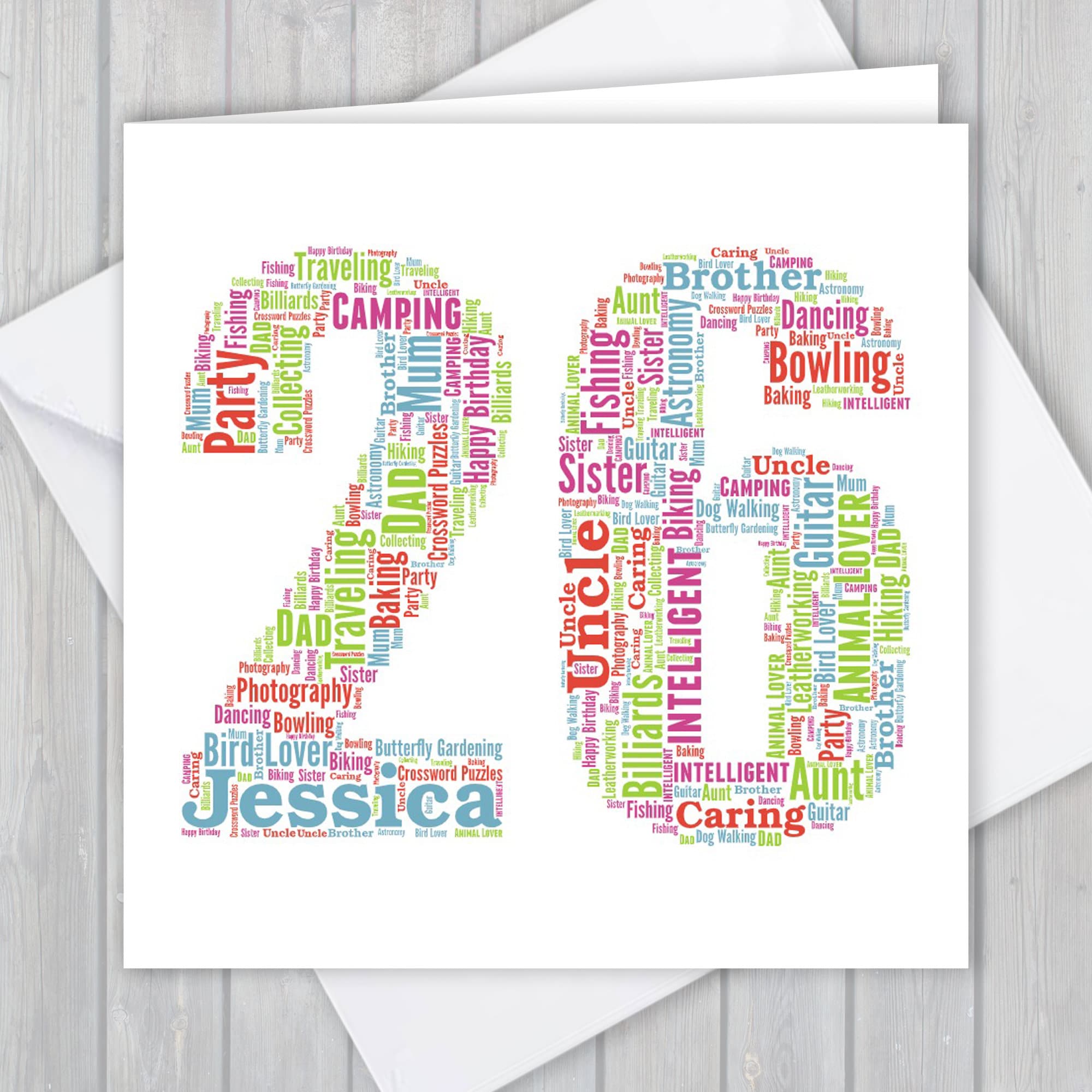 Personalised 26th Birthday Greeting Card Unique Anniversary - Etsy UK