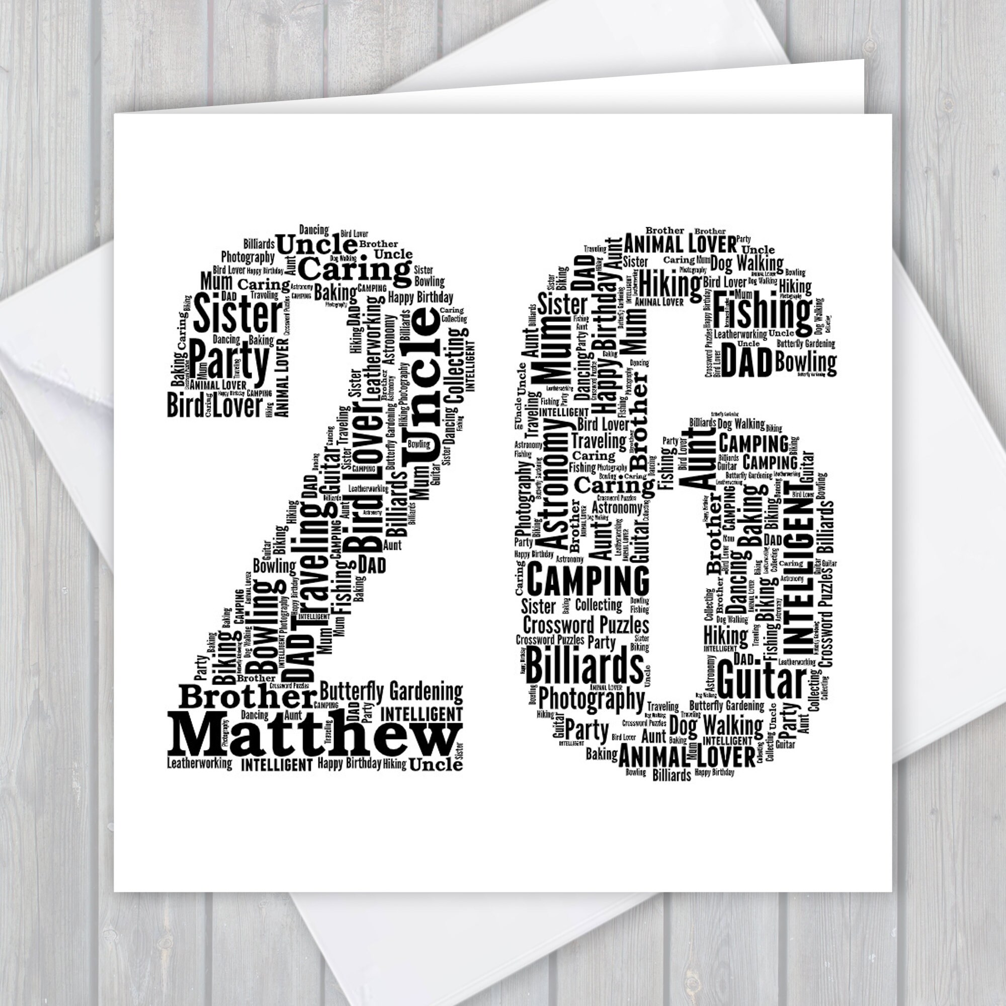 Personalised 26th Birthday Greeting Card Unique Anniversary - Etsy UK